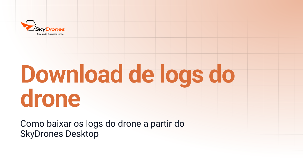 Download de logs do drone | SkyDrones